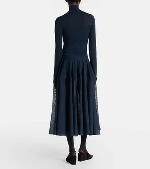Alaïa Sheer Midi Dress
