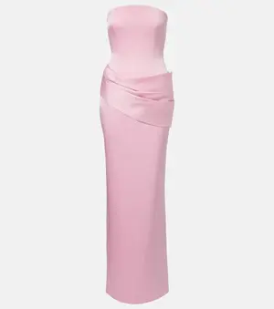 Alex Perry Draped Bustier Gown
