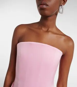 Alex Perry Draped Bustier Gown