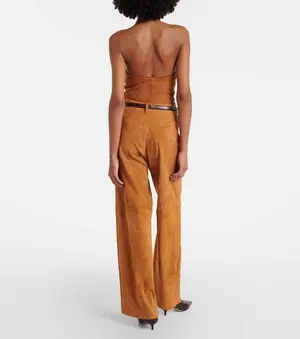 Stouls Suede Halterneck Minidress