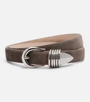 DEHANCHE Hollyhock Suede Belt - Grey