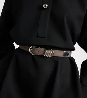DEHANCHE Hollyhock Suede Belt - Grey