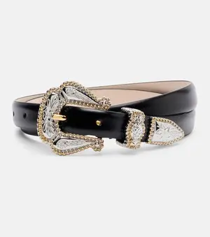 DEHANCHE Santo Leather Belt - Black