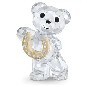 SWAROVSKI Kris Bear Lucky Horseshoe - White