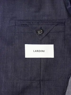 LARDINI Wool-blend Twill Suit Jacket - Blue