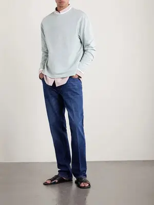 LARDINI Cotton-jersey T-shirt - Green