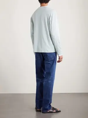 LARDINI Cotton-jersey T-shirt - Green