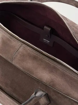 METIER Closer Suede Weekend Bag - Brown