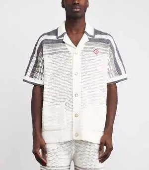 Casablanca Crochet Tennis Shirt