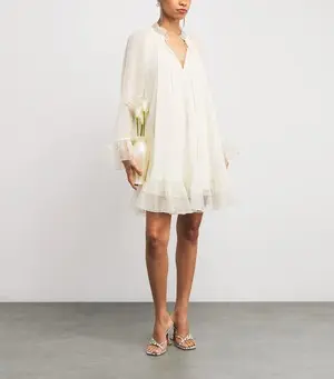 Cinq À Sept Clairette Ruffle Midi Dress