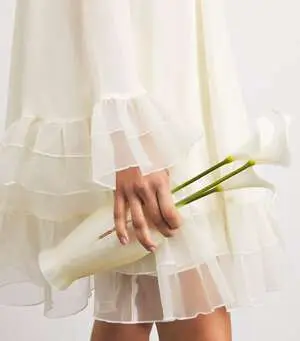 Cinq À Sept Clairette Ruffle Midi Dress