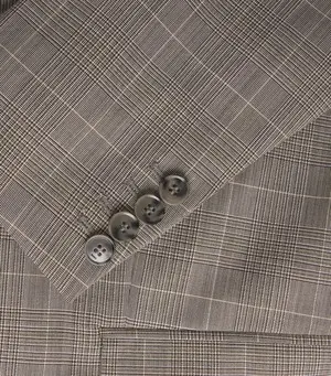Maje Wool-blend Checked Blazer - Black