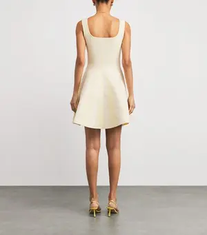 Maje Jacquard Skater Mini Dress