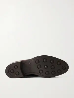 EDWARD GREEN Lanark Waxed-suede Desert Boots