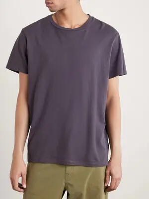 NILI LOTAN Bradley Cotton-jersey T-shirt - Gray