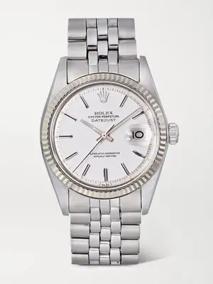 WIND VINTAGE Datejust 36mm Stainless Steel Watch - White