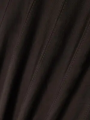 TWP Willow Paneled Ribbed Wool-blend Midi Skirt