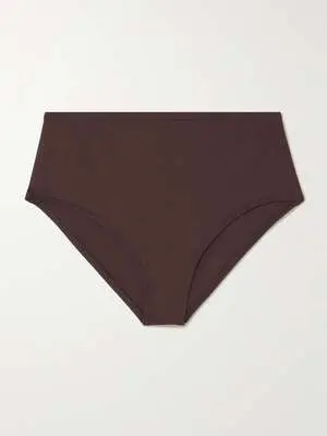 Staud Devon Bikini Briefs Dark Brown
