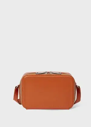 Paul Smith Leather Flight Bag - Orange