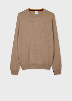 Paul Smith Oatmeal Cashmere Crew Neck Sweater