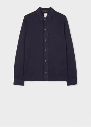 Paul Smith Navy Linen Piqué Shirt