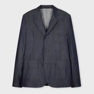 Paul Smith Indigo Cotton-twill Three-button Blazer