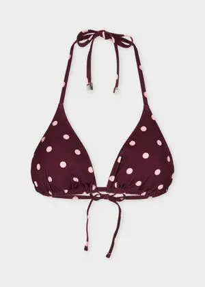 Paul Smith Polka Dot Triangle Bikini Top