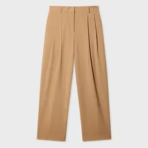 Paul Smith Two-ply Merino Wool Pleated Trousers