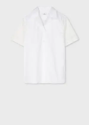 Paul Smith Cotton Broderie Panel Shirt