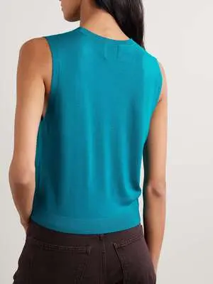 LESET James Merino Wool Tank - Turquoise