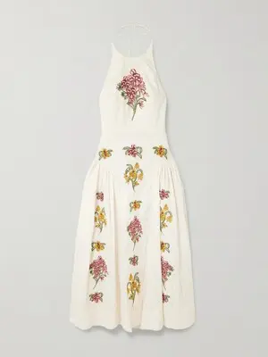 Embroidered Midi