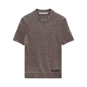 Alexander Wang Knit Logo Label Crewneck T-shirt