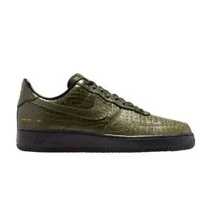 Nike Force 1 Low Premium 'morse Code Croc' Sneakers - Green