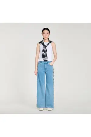 Sandro Cropped Jeans For Women