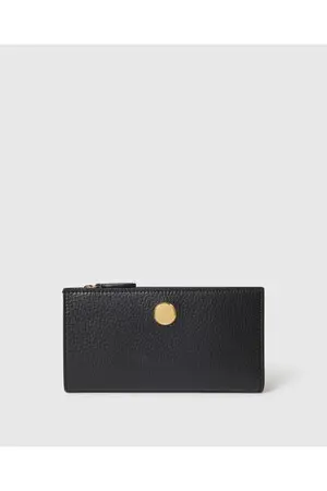 Stella McCartney Logo Continental Zip Wallet - Black