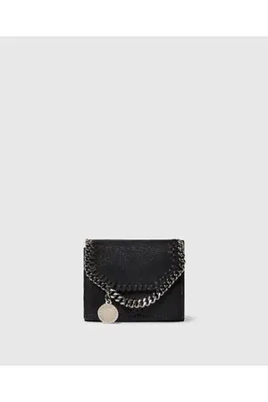 Stella McCartney Falabella Tri-fold Wallet - Black