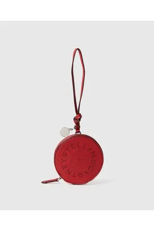 Stella McCartney Logo Coin Purse Keyring - Red