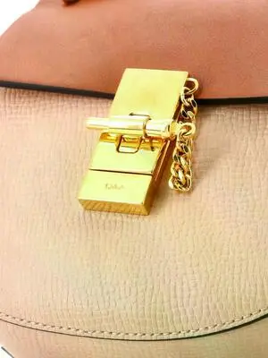 Chloé Drew Leather Mini Crossbody Bag - Neutrals