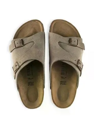 BIRKENSTOCK Zürich Buckle Strap Sandals - Grey