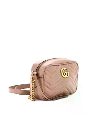 Gucci Gg Marmont Matelassé Leather Mini Crossbody Bag
