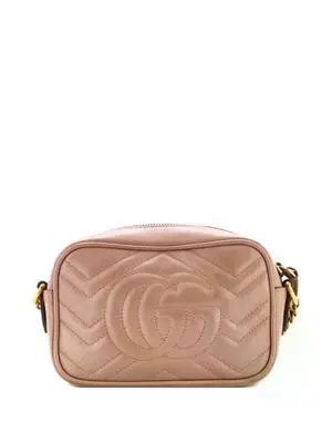 Gucci Gg Marmont Matelassé Leather Mini Crossbody Bag