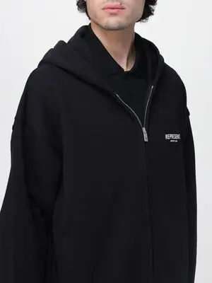 REPRESENT Full Zip Hoodie - Black