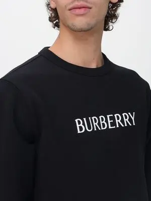 Burberry Logo Crewneck Sweatshirt - Black