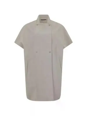 MOORER Short Sleeves Overcoat