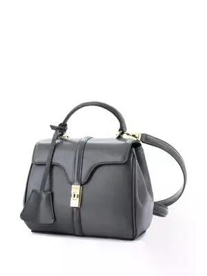 Celine 16 Top Handle Smooth Calfskin Mini Satchel - Grey