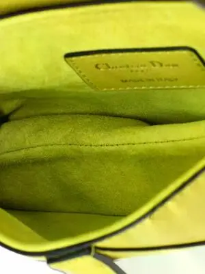 Dior Saddle Handbag Leather Mini Shoulder Bag - Green