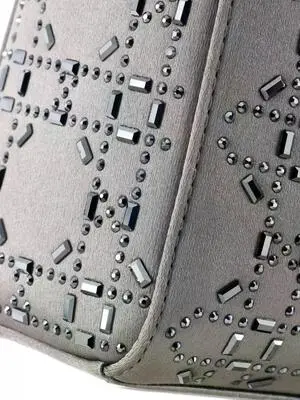 Dior Lady Mini Satchel Crystal Embellished - Grey