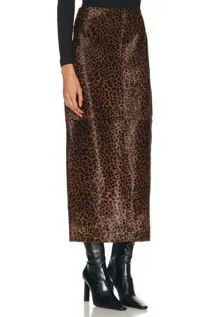 Nour Hammour For Elisse Ponyhair Skirt
