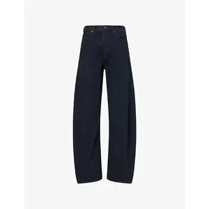 AGOLDE Luna Pieced Barrel-leg Denim Jeans - Illusion