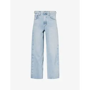 AGOLDE Low Curve Fray Barrel-leg Jeans - Force